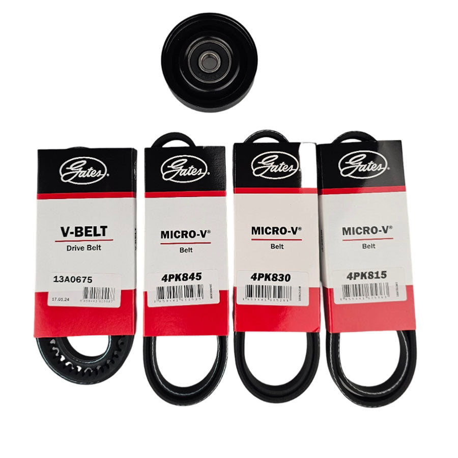 Drive Belt Set & Pulley Kit for Hyundai Accent Getz G4EC G4ED G4EE Exc