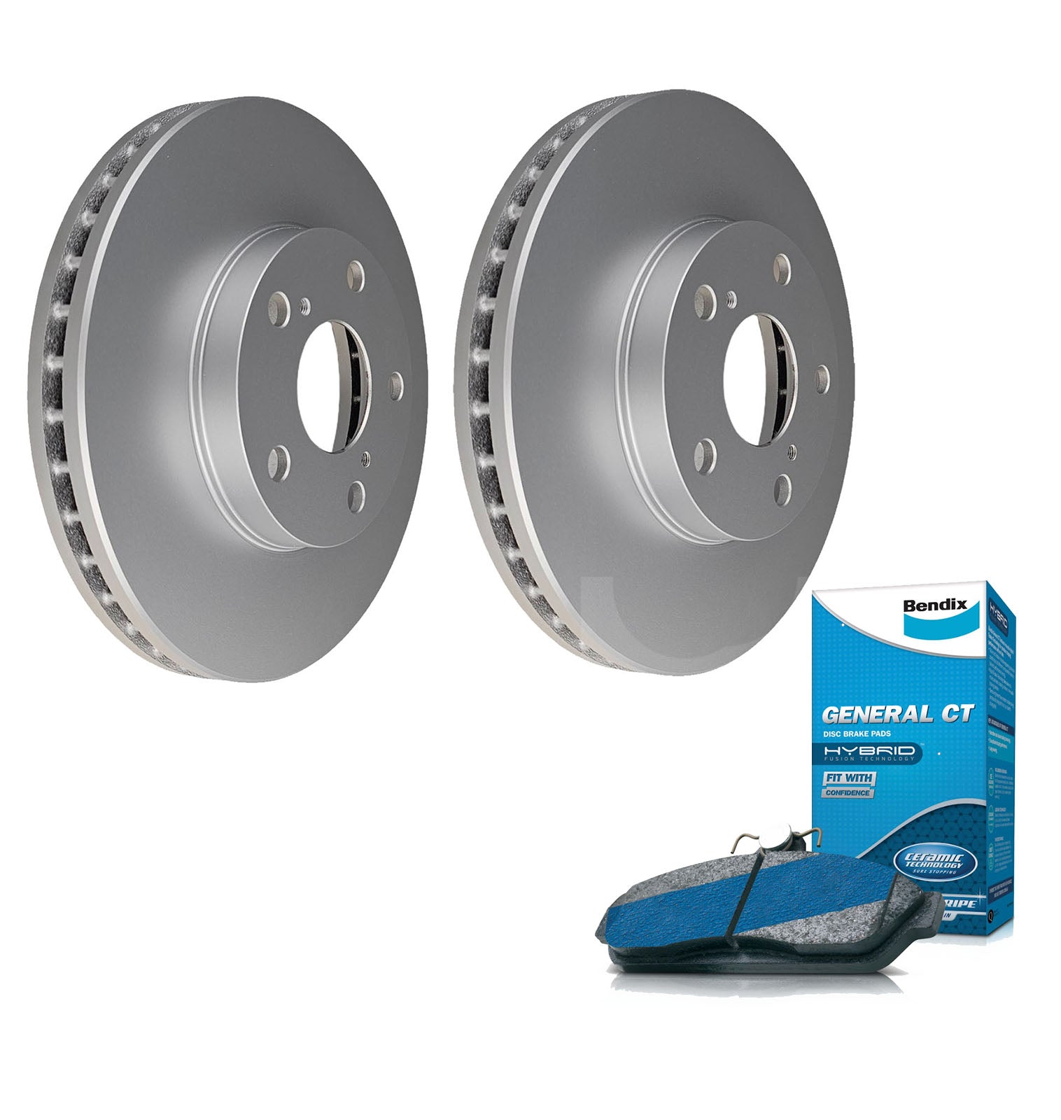 Front Bendix Brake Pads + Rotors for Toyota Avensis ACM20R ACM21R, Ips
