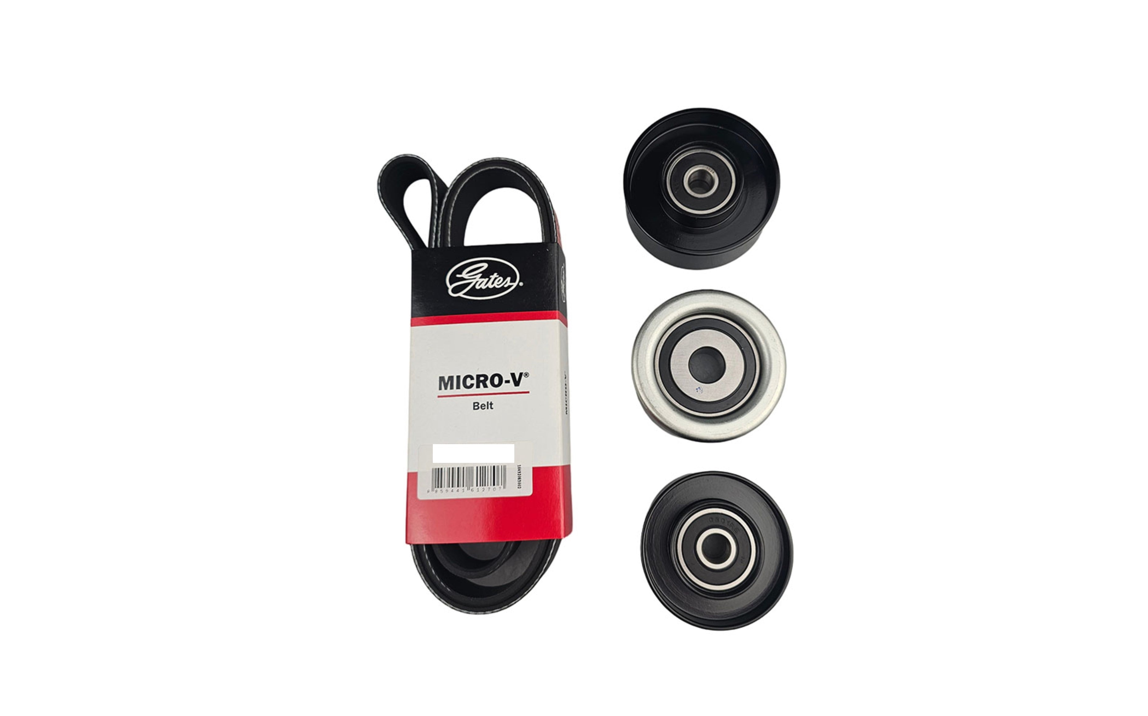 Drive Belt + 3 Engine Pulleys For Toyota Prado KDJ150 KDJ155 1KD-FTV 1