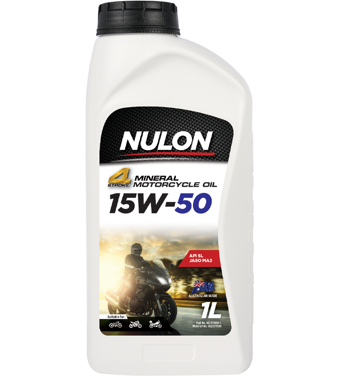 Nulon 4 Stroke Mineral 15W-50 Motorcycle Oil 1 Litre - MC15W50-1