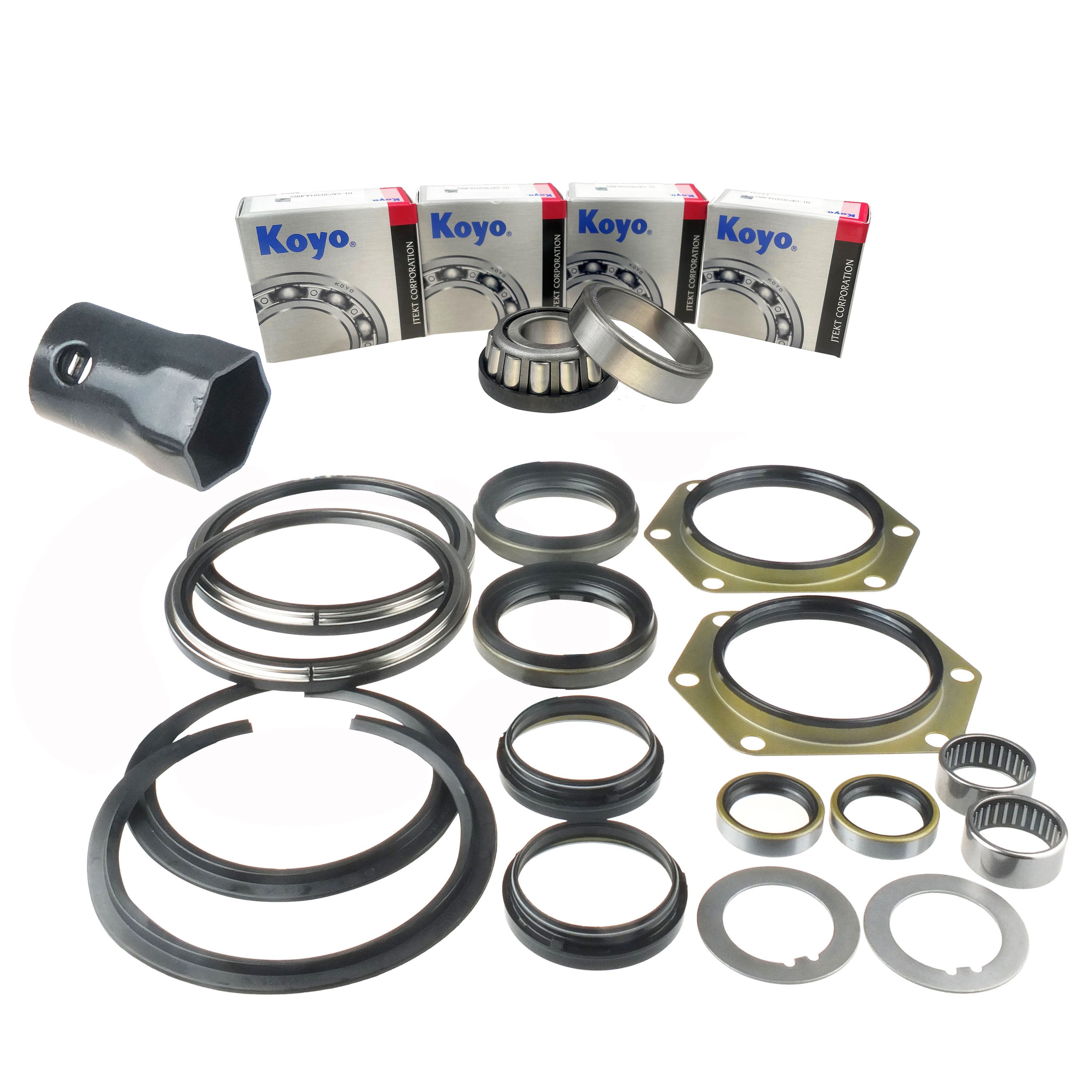 Swivel Hub Kit (Koyo Bearings) & Tool for Nissan Patrol GQ Y60 Ford Ma